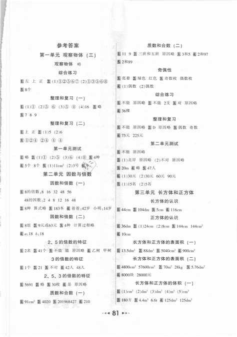 2021年小学应用题卡天天练五年级下册人教版答案——青夏教育精英家教网——