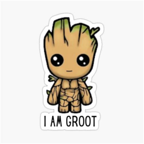 Groot Sticker For Sale By Piotero21 Redbubble
