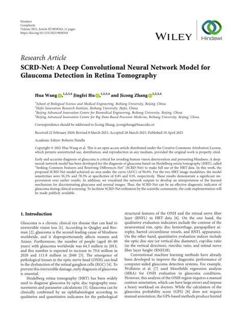 Pdf Scrd Net A Deep Convolutional Neural Network Model For Glaucoma