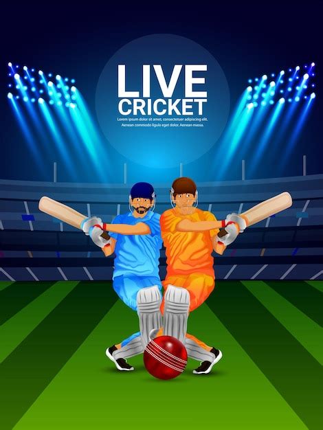 Premium Vector Cricket Championship Stadium