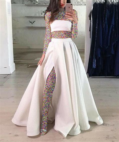 مدل لباس مجلسی دو تیکه کوتاه و بلند ؛ کلکسیونی از ۳۰ نمونه جذاب ستاره