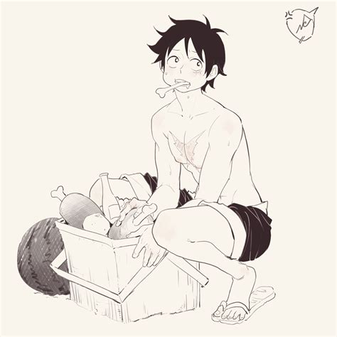 Monkey D Luffy And Sanji One Piece Drawn By Moko Gloriaaaaaa Danbooru