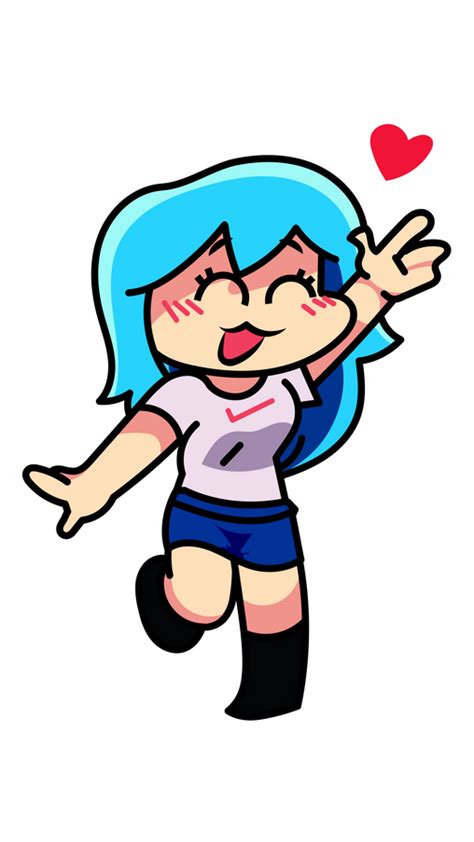 The Name Of This Cheerful Girl With Blue Hair Is Sky She Is A 19 Year
