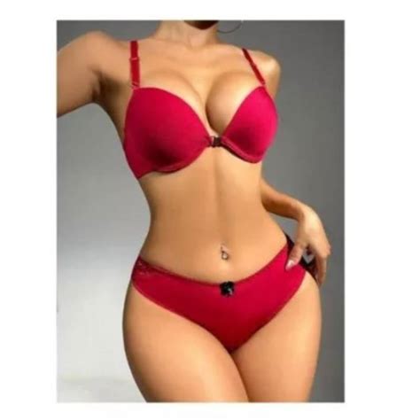 Generico Lenceria Conjunto Brassier Tanga Mariposa Encaje Sexi