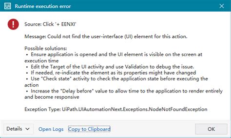 Could Not Find The User Interface UI Element For This Action U Other Products UiPath