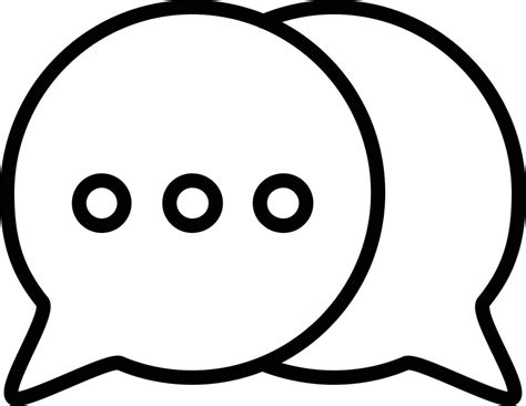 Chat Line Line Icon 10319509 Vector Art At Vecteezy