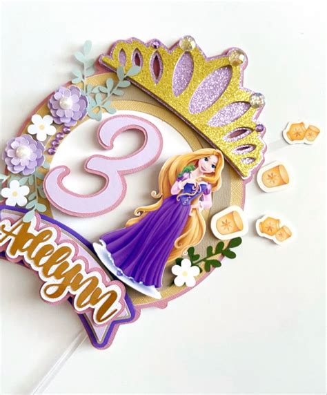 Tangled Cake Topper Rapunzel Cake Topper Rapunzel Personalized Cake