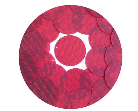 3d Red Round 30mm Dimensional Reflector Loose Sequin Etsy