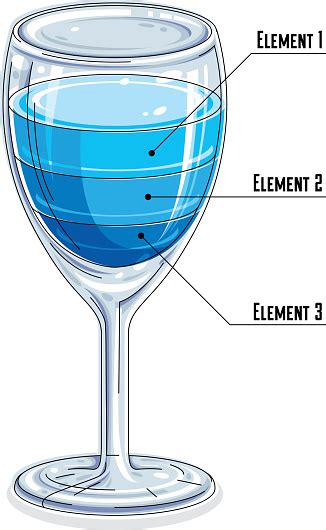 크리에이 티브 인포 그래픽 요소 3d 글라스 3 층 액체 아이디어 칵테일 벡터 일러스트 레이 션 0명에 대한 스톡 벡터 아트 및 기타 이미지 Istock