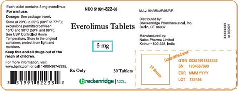 Everolimus Tablets Package Insert Prescribing Information