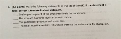 solved 2 5 points mark the following statements as true