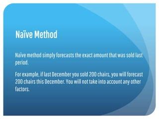 Forecasting Techniques Ppt C PPT