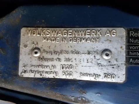 1966 Volkswagon Fastback Type Of 3 Classic Bug Beatle Squareback Vw