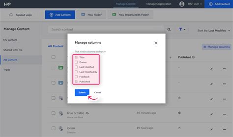 Content Sections Folders And Columns H P
