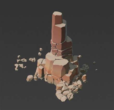 Artstation Procedural Stylized Cliffs Game Concept Art Fantasy Art