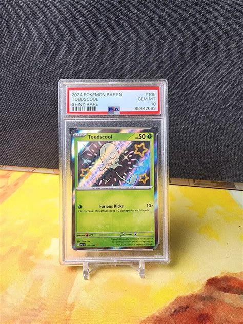 Toedscool 2024 Paldean Fates 105091 Shiny Rare Price Guide Sports