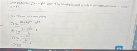solved given the function f x x2 3 which of the following