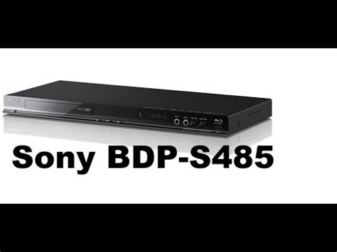 Обзор Sony BDP S485 Blu Ray Player YouTube