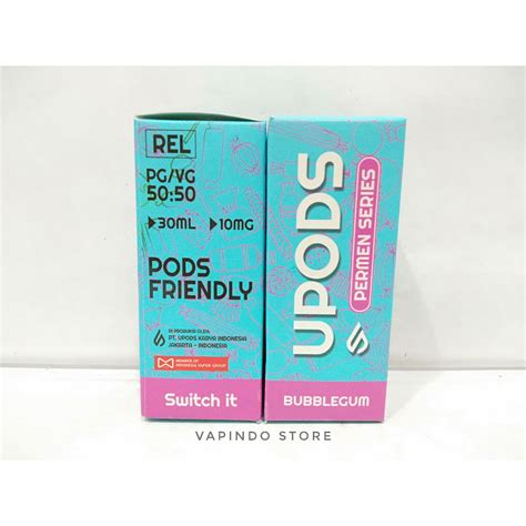 Jual SALT UPODS BUBBLEGUM 30ML 10MG BY UPODS JUICE CARTEL Shopee