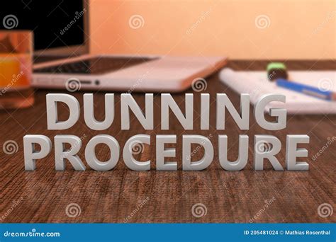 Dunning Procedure Royalty Free Illustration 233842971