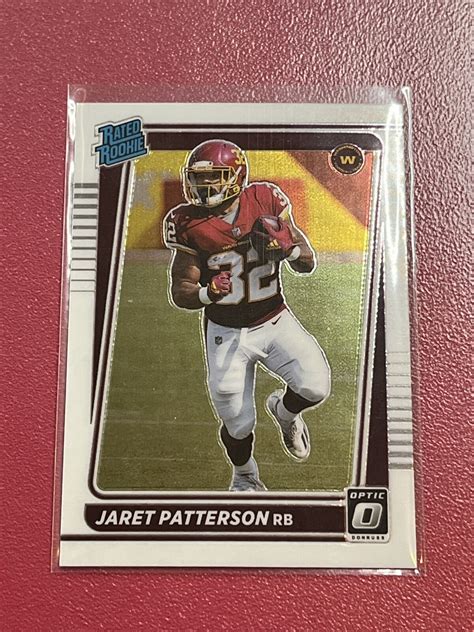 2021 Donruss Optic Jaret Patterson Rc Rated Rookie 297 EBay