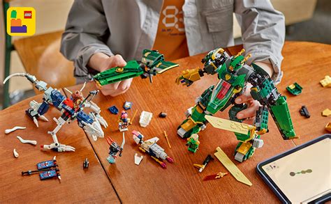 Lego Ninjago Lloyds Vliegtuigmecha Verandert In Vliegtuig Speelgoed Minifiguren Inc Sora