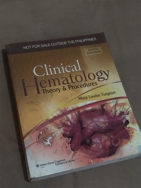 Clinical Hematology Book For Sale Hobbies And Toys Books