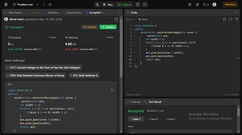 solved leetcode problem with o n ritesh patel posted on the topic linkedin