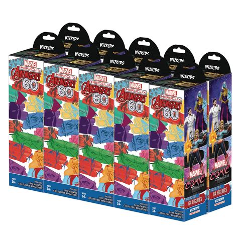 DEC228057 MARVEL HEROCLIX AVENGERS 60TH ANN BOOSTER BRICK Previews