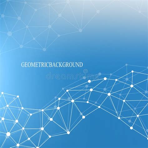 Structure Molecule Atom Dna And Communication Background Concept Of Neurons Connected Lines