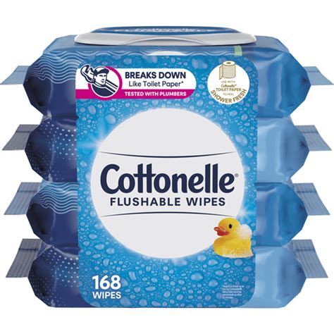 Cottonelle Fresh Care Flushable Wet Wipes Adult Wet Wipes 4 Flip Top