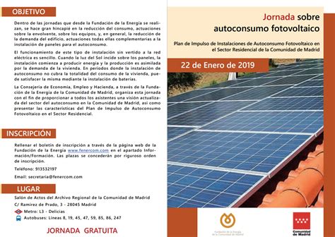Jornada Sobre Autoconsumo Fotovoltaico En La Comunidad De Madrid Appa