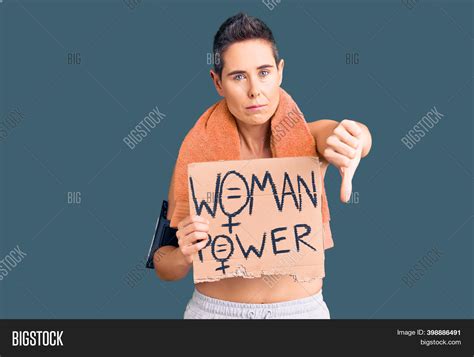 Young Woman Short Hair Image And Photo Free Trial Bigstock