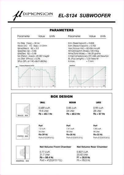 Subwoofer U Dimension EL S Ahifi Sk