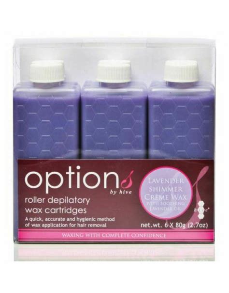 Hive Of Beauty Waxing Lavender Creme Roller Cartridges Hair Removal 80g