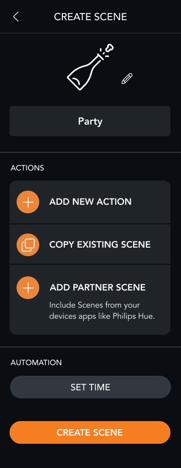 hue scene import brilliant support