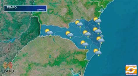 VÍDEO Previsão do tempo para Santa Catarina domingo 28 de janeiro