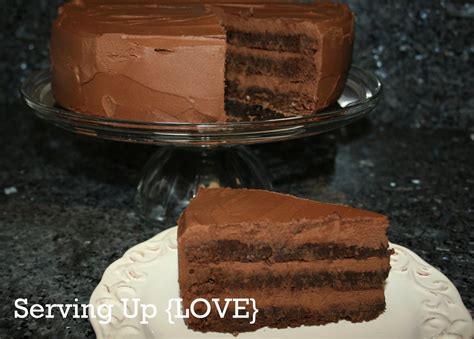 Katherines Kitchen Serving Up {cake} Triple Layer Brownie Fudge Cake