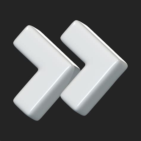 Premium Psd Two Arrows 3d Color