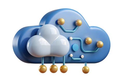Ai Powered Cloud Computing Vector Concept As A Clean Abstract Depicting Cloud Computing Elements