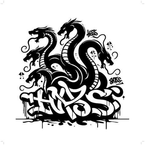 Premium Vector Gangster Thug Bandit Silhouette People In Graffiti Tag