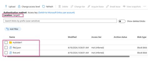Azure Unable To Get The Proper Steps Of Doing The Blob Container Copy Data Activity In Adf