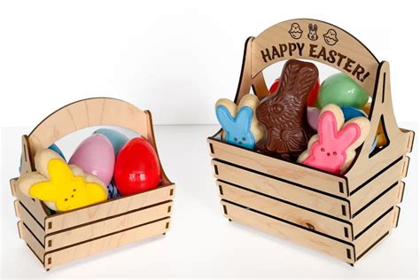 Laser Cut Easter T Basket Svg File Free Download Vecty