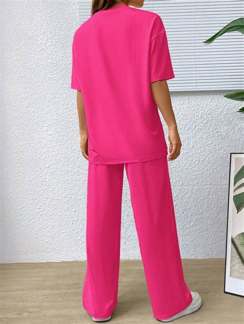 Shein Ezwear Casual Eenkleurig Dames Tweedelige Outfits Shein Nederland