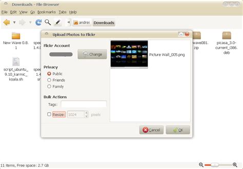 nautilus flickr uploader [linux] ~ web upd8 ubuntu linux blog