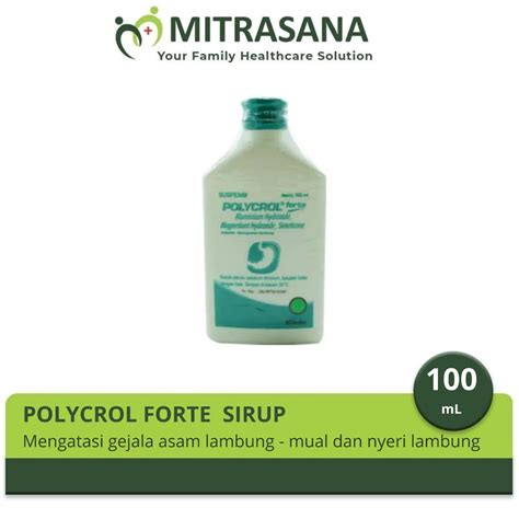 Jual Polycrol Forte Sirup 100 ML Mengatasi Gejala Asam Lambung