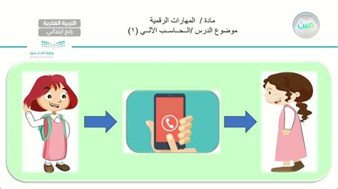 الحاسب الآلي 1 مهارات رقمية رابع ابتدائي فكري 4 Youtube