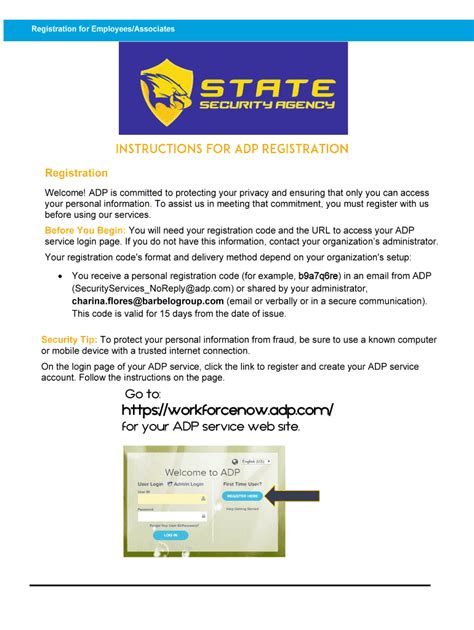 Fillable Online Instructions For ADP Registration Fax Email Print PdfFiller