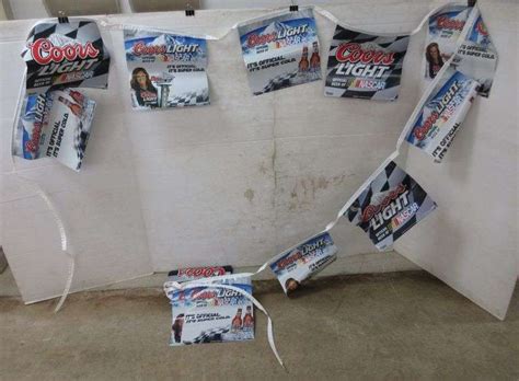Coors Light Official Beer Of Nascar Advertising Streamer Albrecht