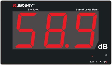 TestHelper SW A Sound Level Meter Tester Db In Large Screen LCD Display Wall Hanging